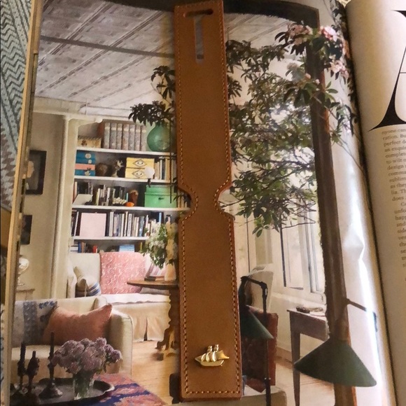 Brahmin | Bags | Brahmin Leather Luggage Tag | Poshmark